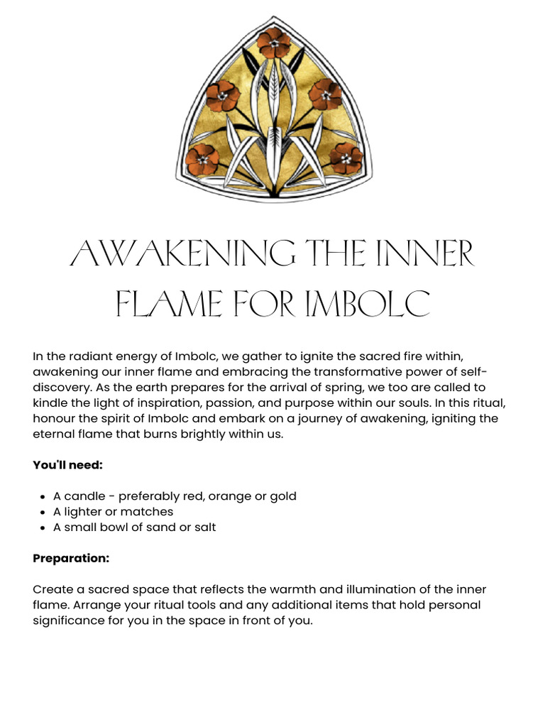 Ignite Your Inner Flame for Imbolc | PDF | Candle | Fires