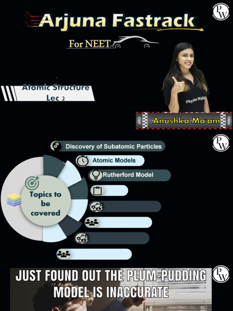 Atomic Structure 02 - Class Notes - Arjuna NEET Fastrack 2023 | PDF