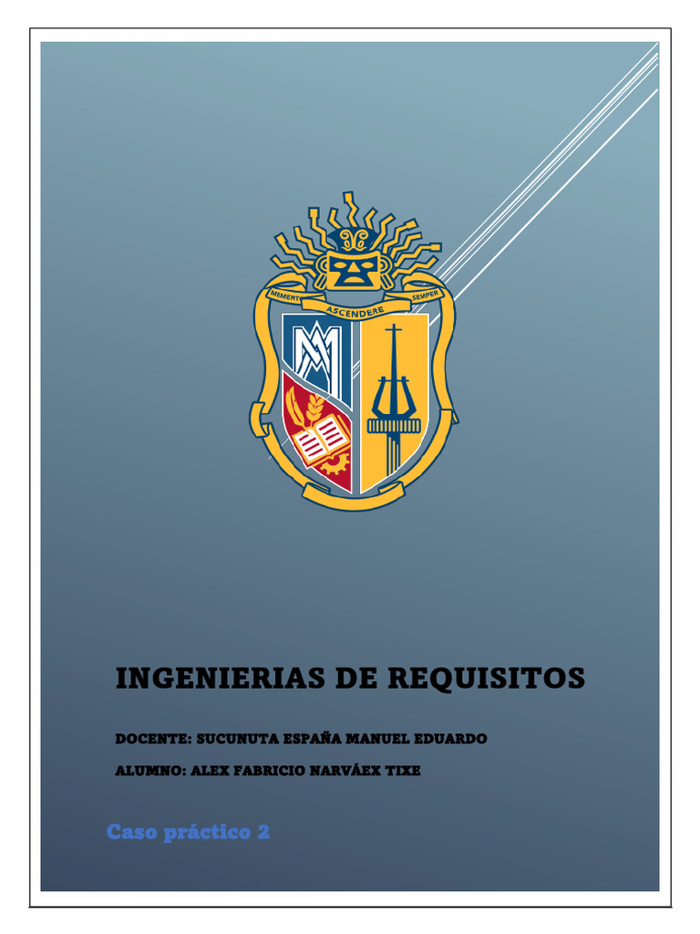 Utpl Alex Fabricio Narvaez Tixe Ers Plantilla | PDF | Usuario (informática) | Software