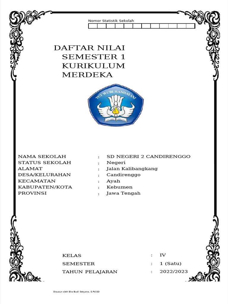 PDF Daftar Nilai Kurikulum Merdeka Bisa Untuk Semua Kelas 2 Babon Compress | PDF