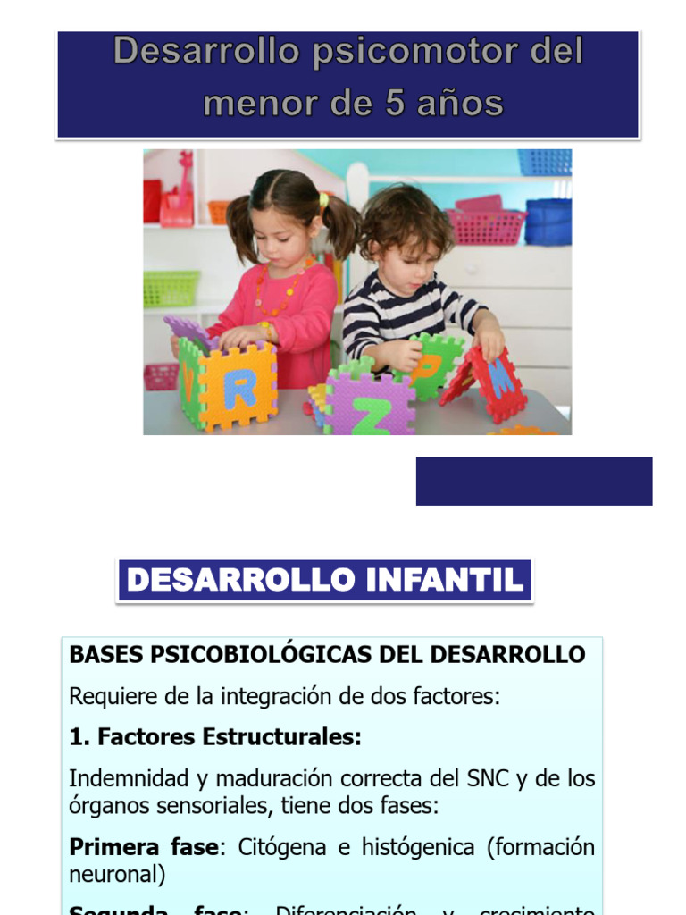 4b.desarrollo Psicomotor en Niños, Evolución | PDF | Neurociencia | Ciencias del comportamiento
