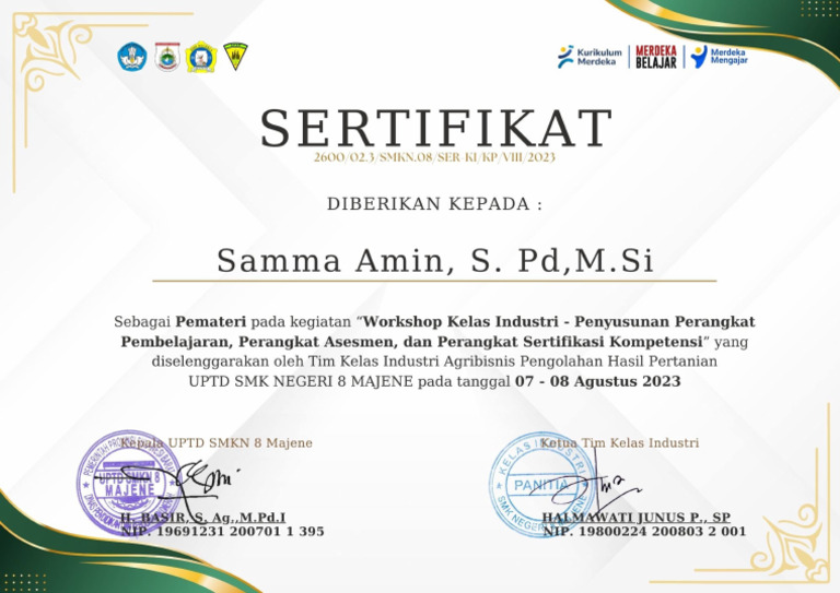 Samma Amin, S. PD, M.si | PDF
