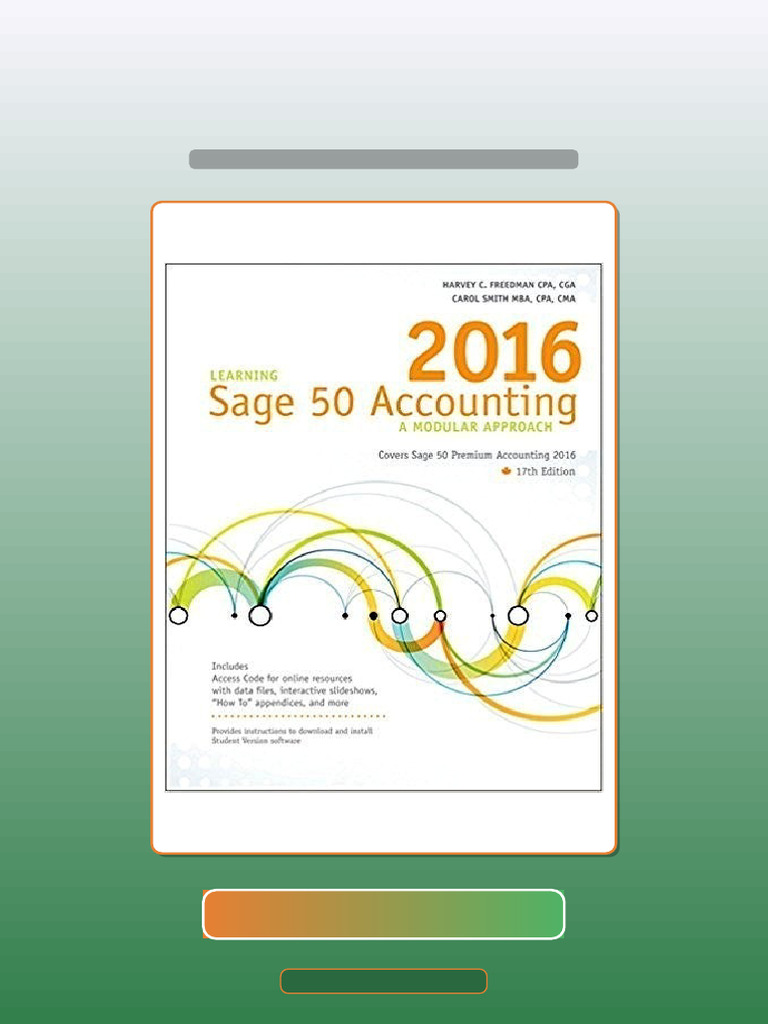 Learning Sage 50 Accounting 2016 A Modular Approach Download Instantly ...