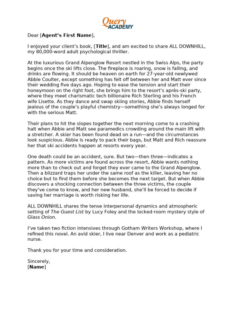 QueryAcademy+Template+1+ +fiction | PDF