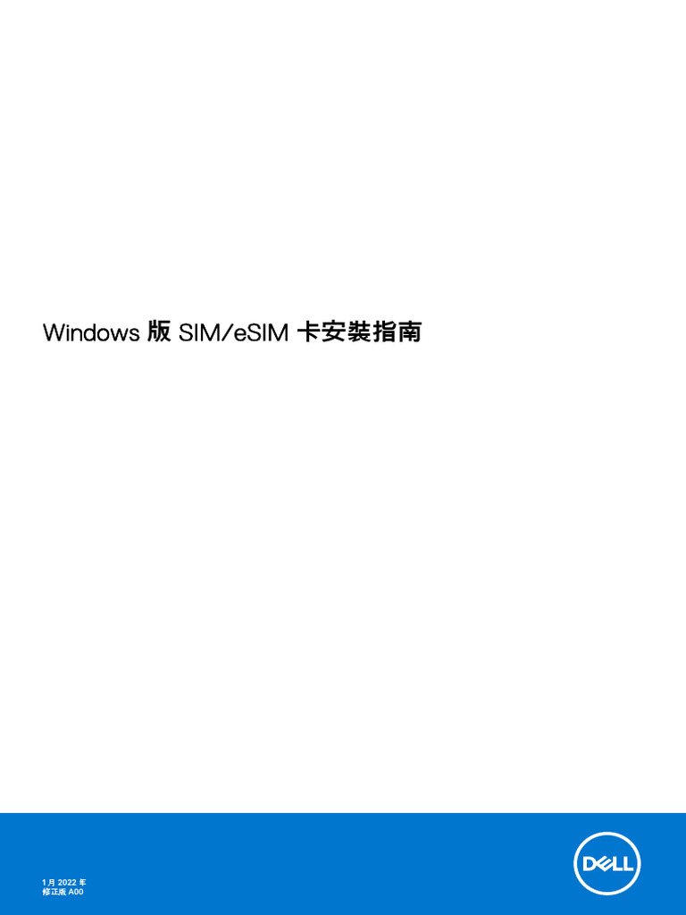 Sim Esim Setup Guide | PDF