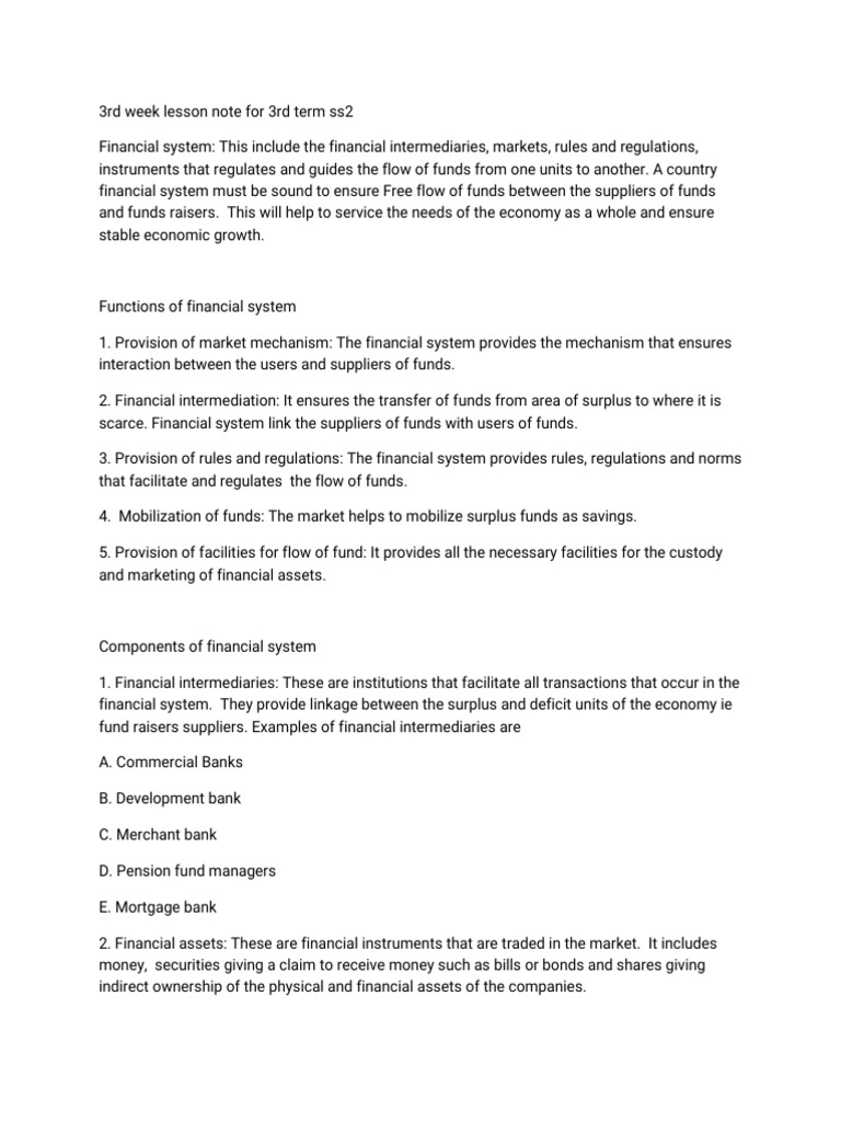 3428 - 3rd Week Lesson-WPS Office | PDF | Financial Markets | Banks