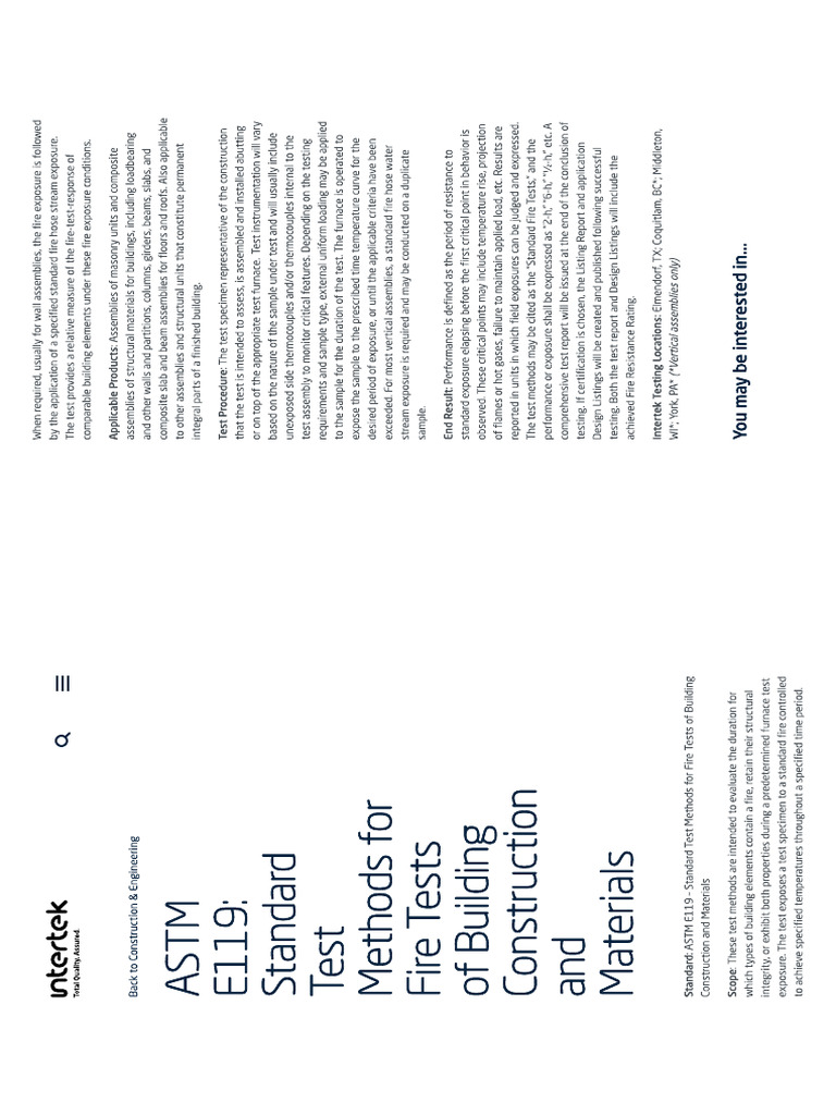 Astm E119 | PDF