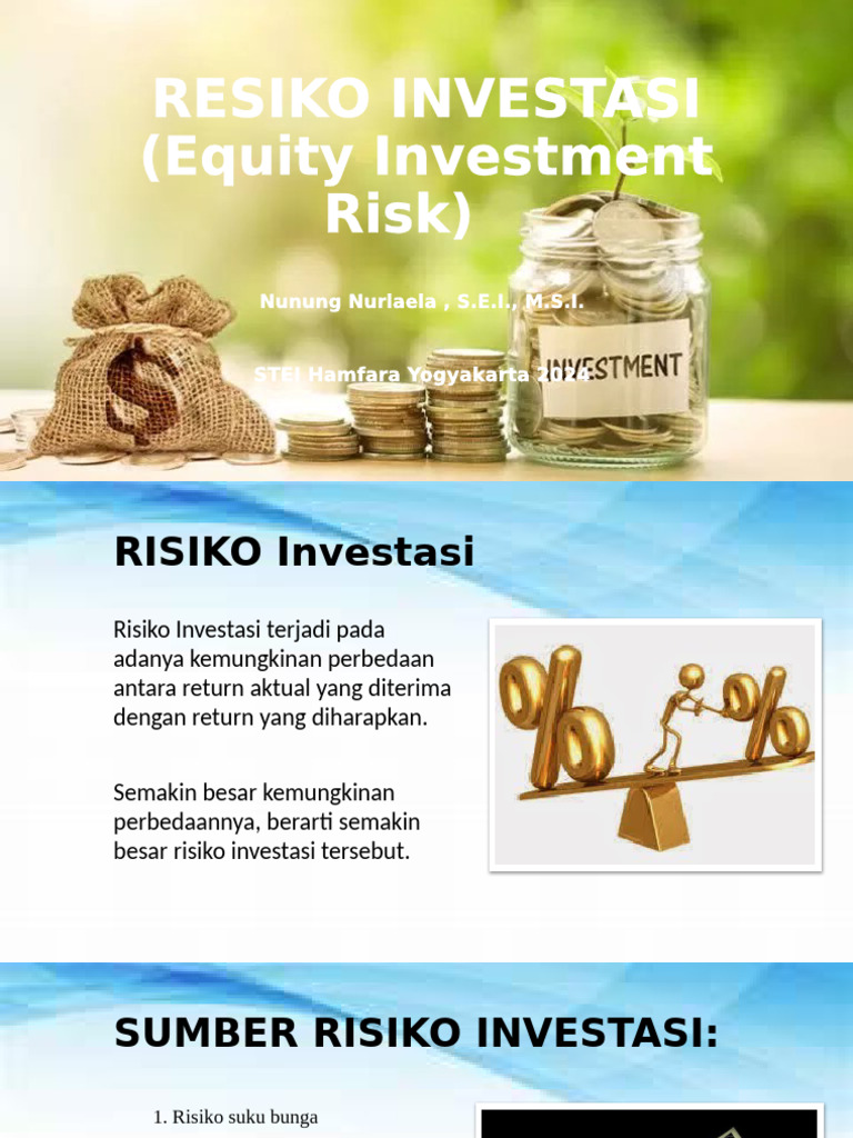 Manajemen Risiko Investasi v2 | PDF