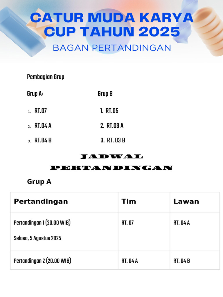 Bagan Pertandingan Voli 2025 | PDF
