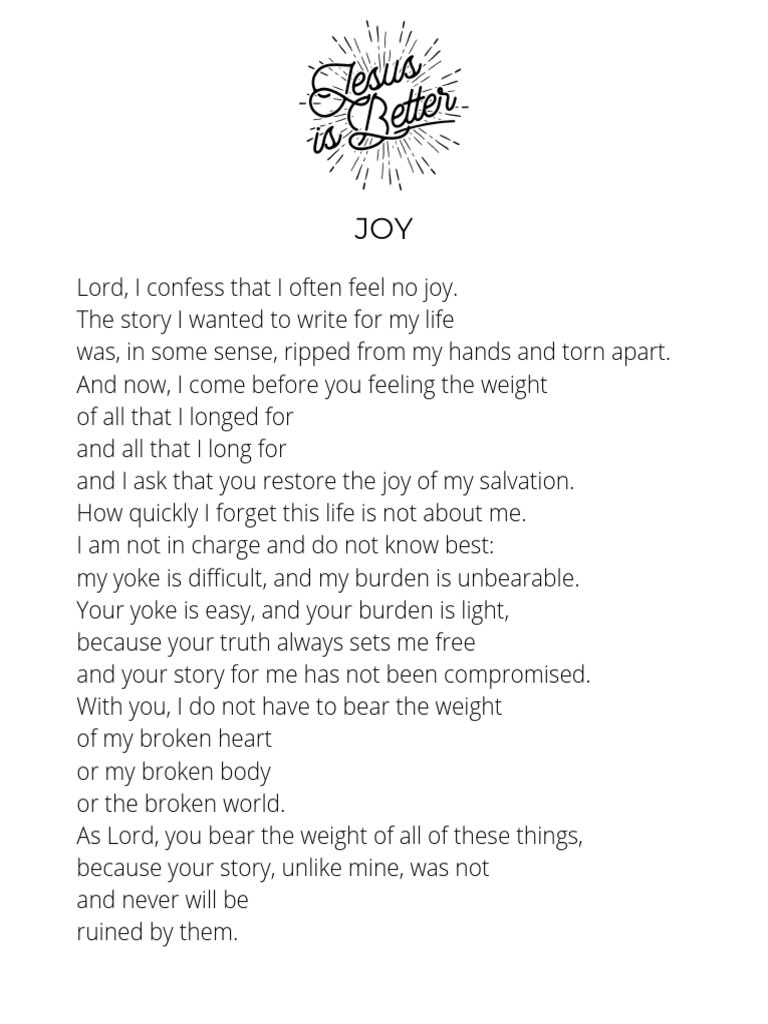 Joy Prayer | PDF