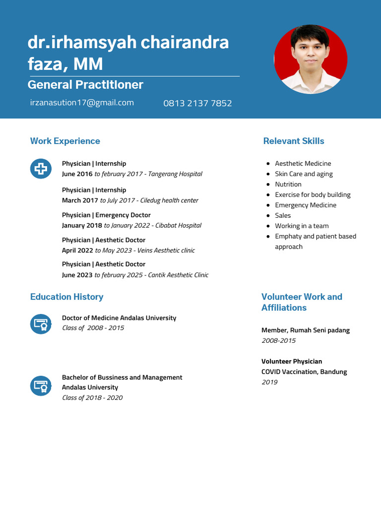 Blue Light Blue Color Blocks Physician CV - 20250621 - 151500 - 0000-2 ...