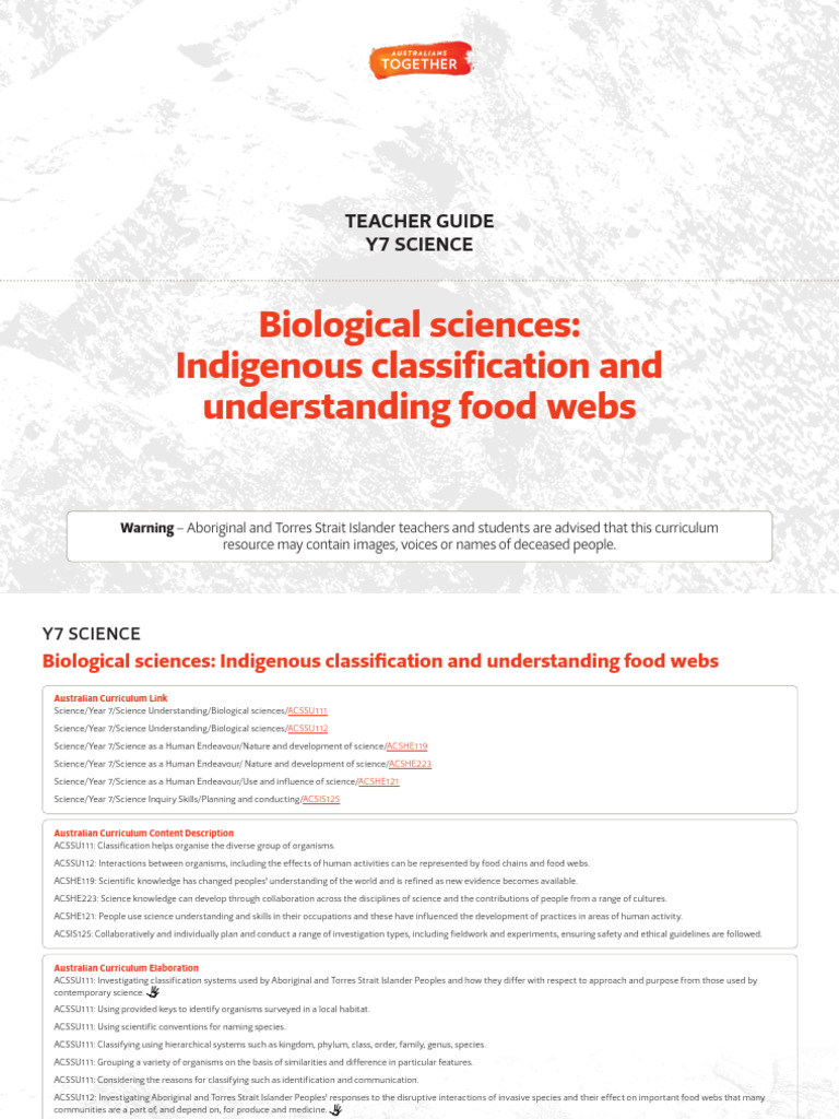 Y7-Science-Aboriginal Classification | PDF | Science | Indigenous ...