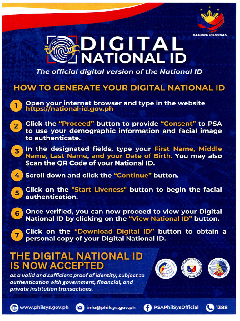 Digital National Id Iec Flyer | PDF