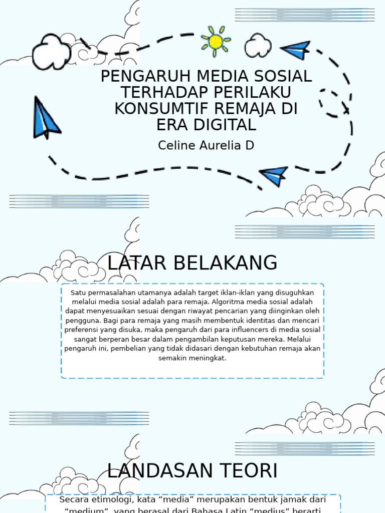 Pengaruh Media Sosial Terhadap Perilaku Konsumtif Remaja Di Era Digital | PDF