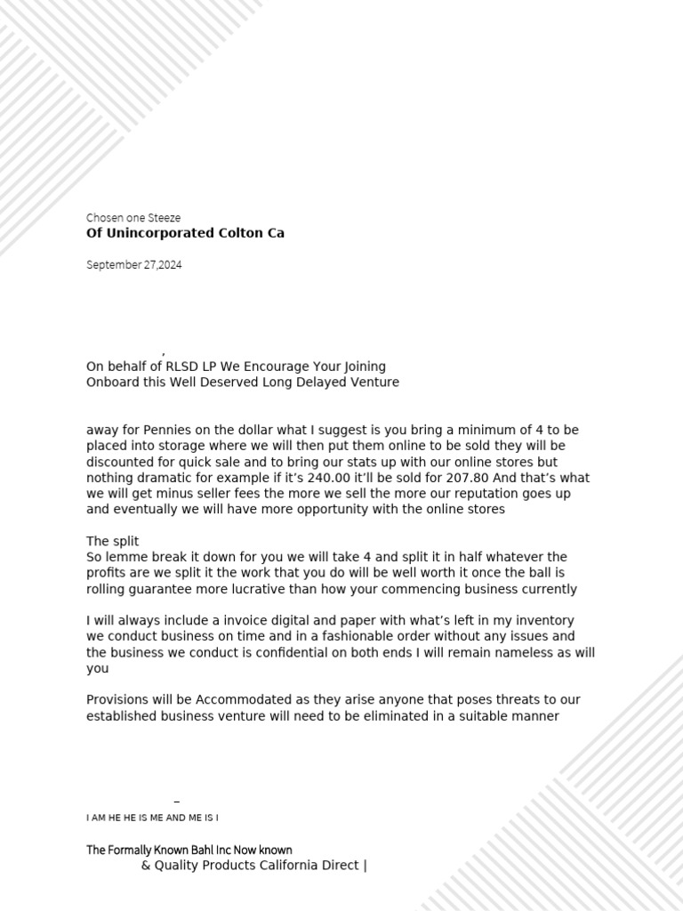 Colton CA Business Venture Proposal | PDF