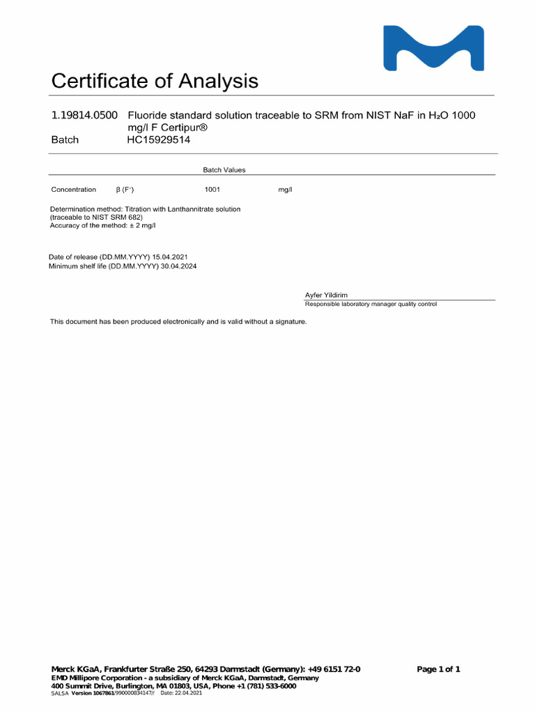 Coa Fluorida | PDF
