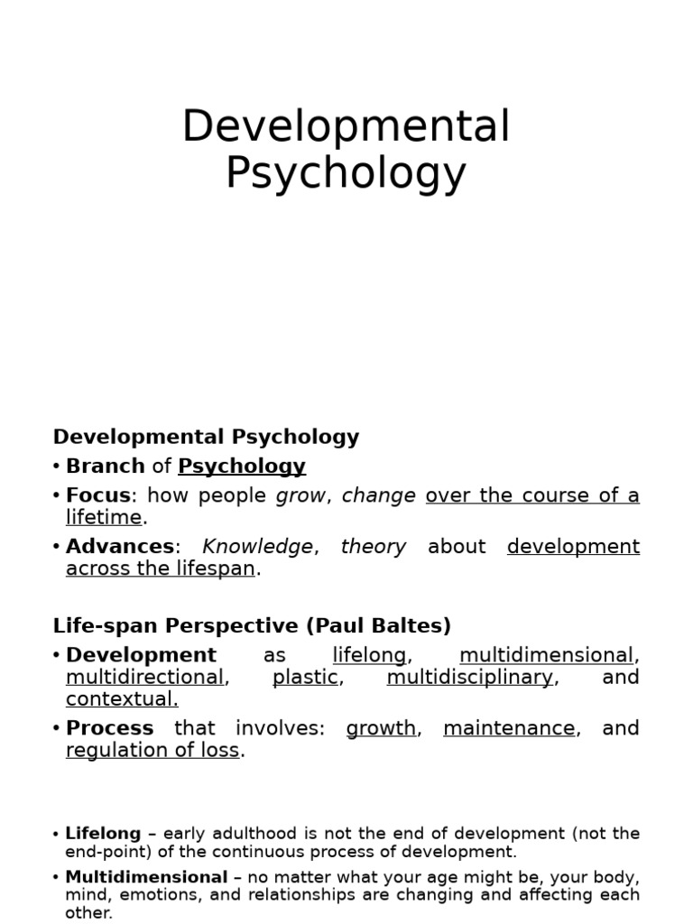 Developmental Psychology | PDF | Cognitive Science | Cognition
