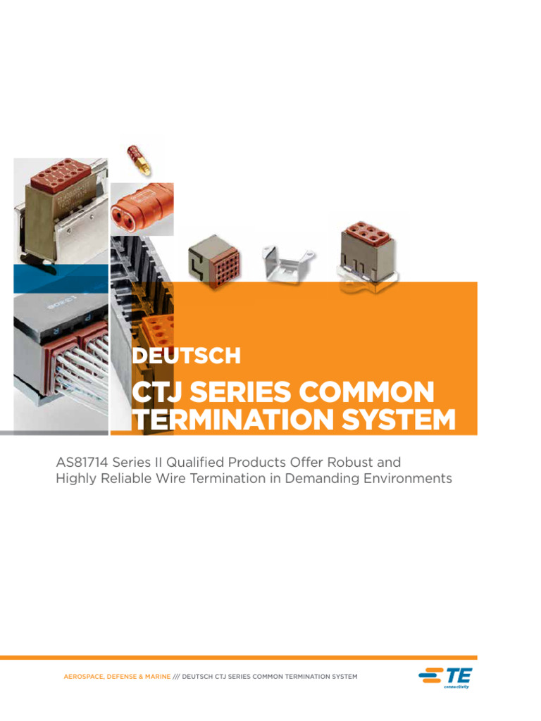 Deutsch CTJ Termination | PDF | Electrical Connector | Electrical ...