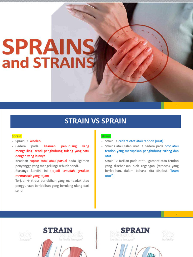 Sprain Strain RICE | PDF