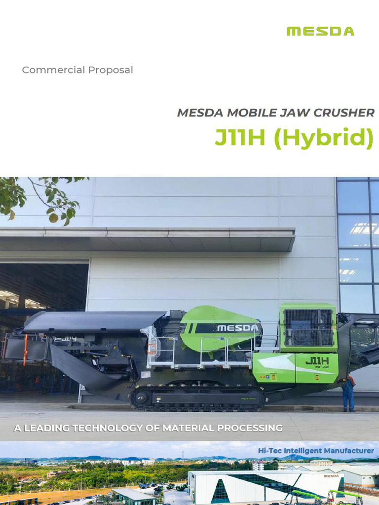 Mesda Mobile Jaw Crusher Proposal | PDF | Economies