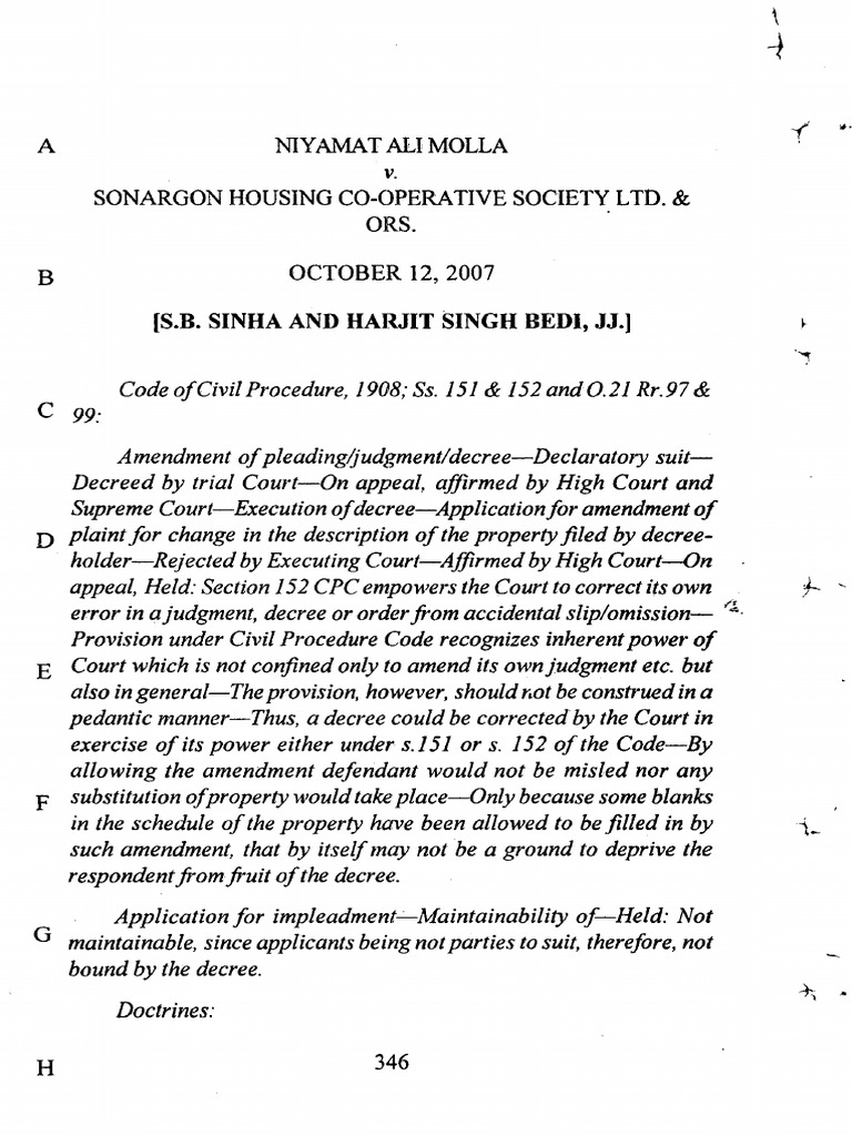 Section 152 CPC: Case Law Analysis | PDF | Lawsuit | Appeal