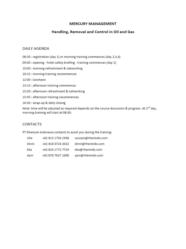 Mercury Course - Book | PDF | Mercury (Element) | Chemical Compounds
