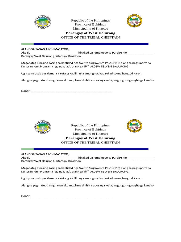 Tribal Letter For Solicitation | PDF