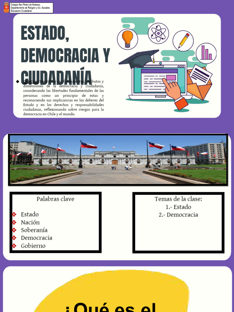 Fundamentos de Democracia y Ciudadanía | PDF | Estado (política ...