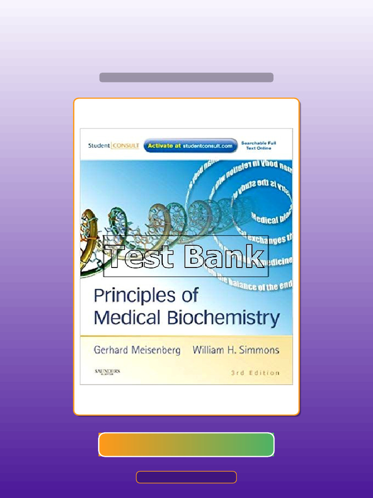 Principles of Medical Biochemistry 3rd Edition Meisenberg Fast Access ...