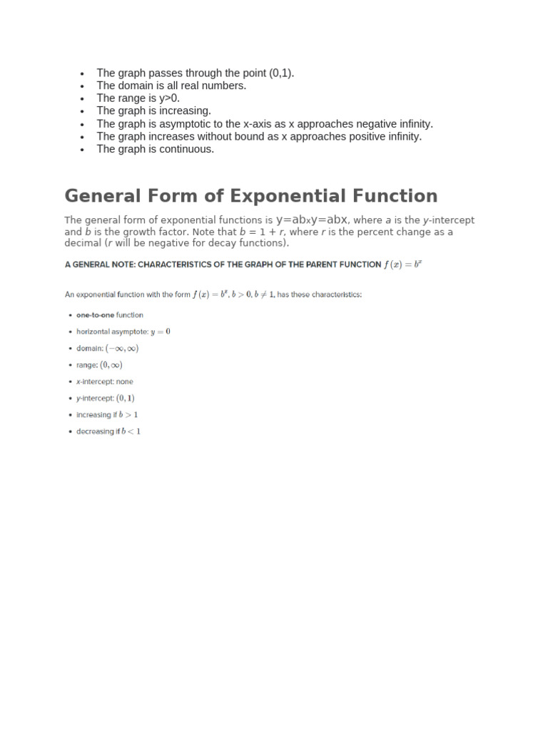Exponential Graph Properties | PDF