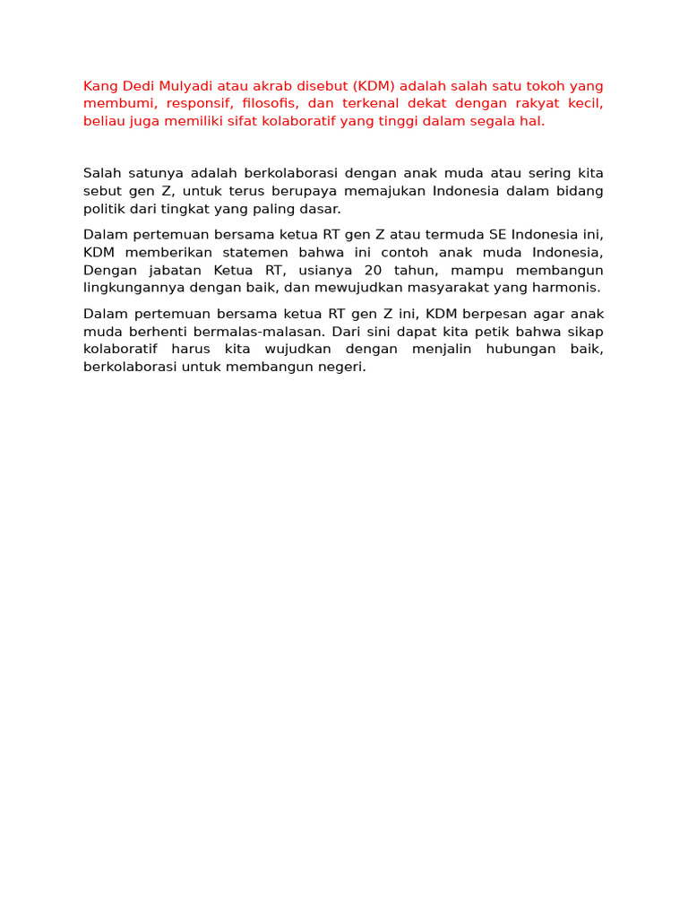 Kang Dedi Mulyadi Atau Akrab Disebut | PDF