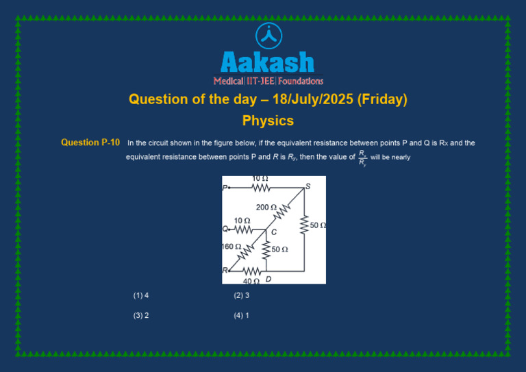 Question of The Day (Physics) - 1 | PDF