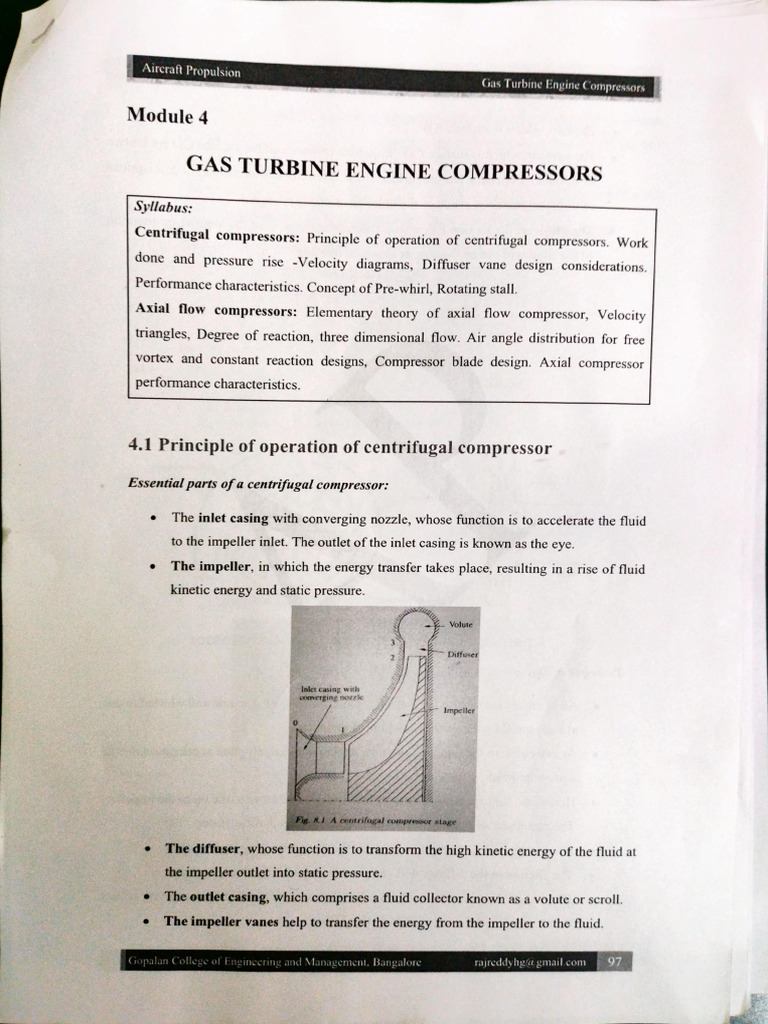 Gas Turbine Engine Compressor | PDF