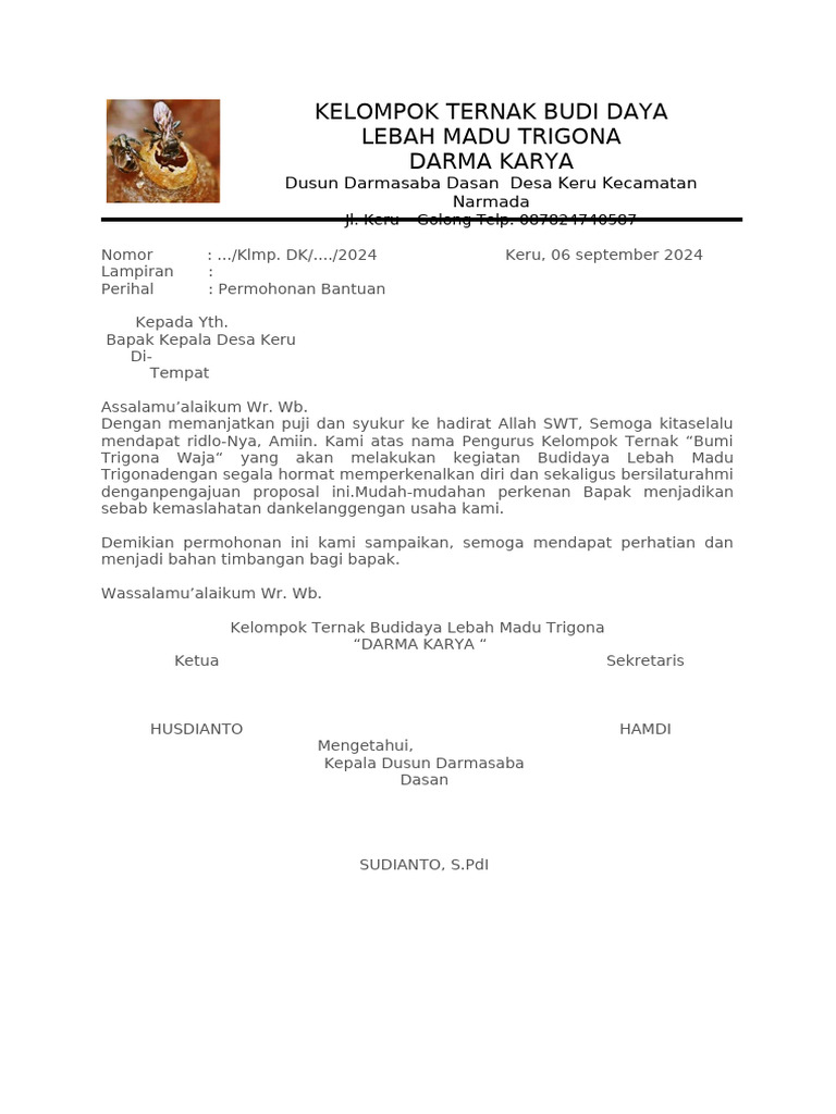 Proposal Lebah Trigona | PDF