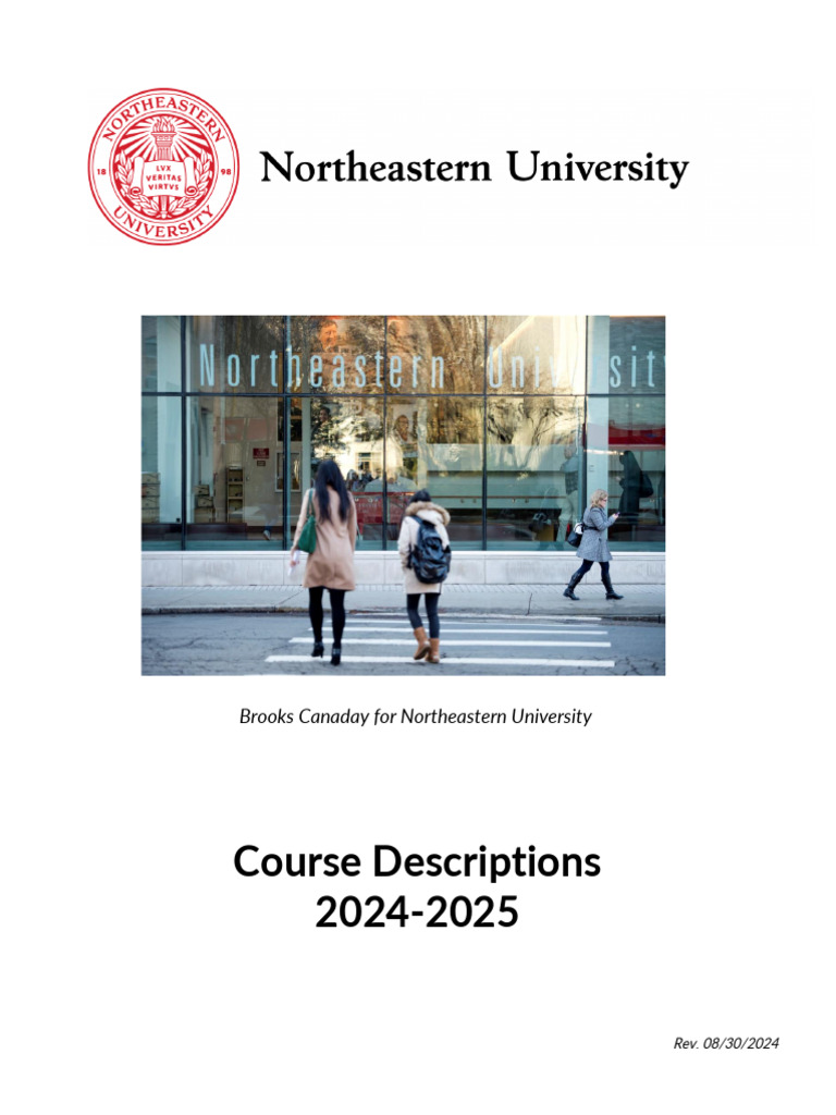 Northeastern University 2024-2025 Course Descriptions | PDF