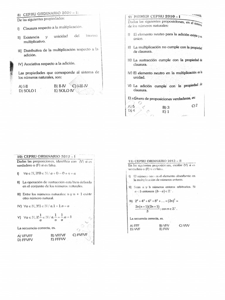 Aritmetica Balota 2 Ejercicios | PDF