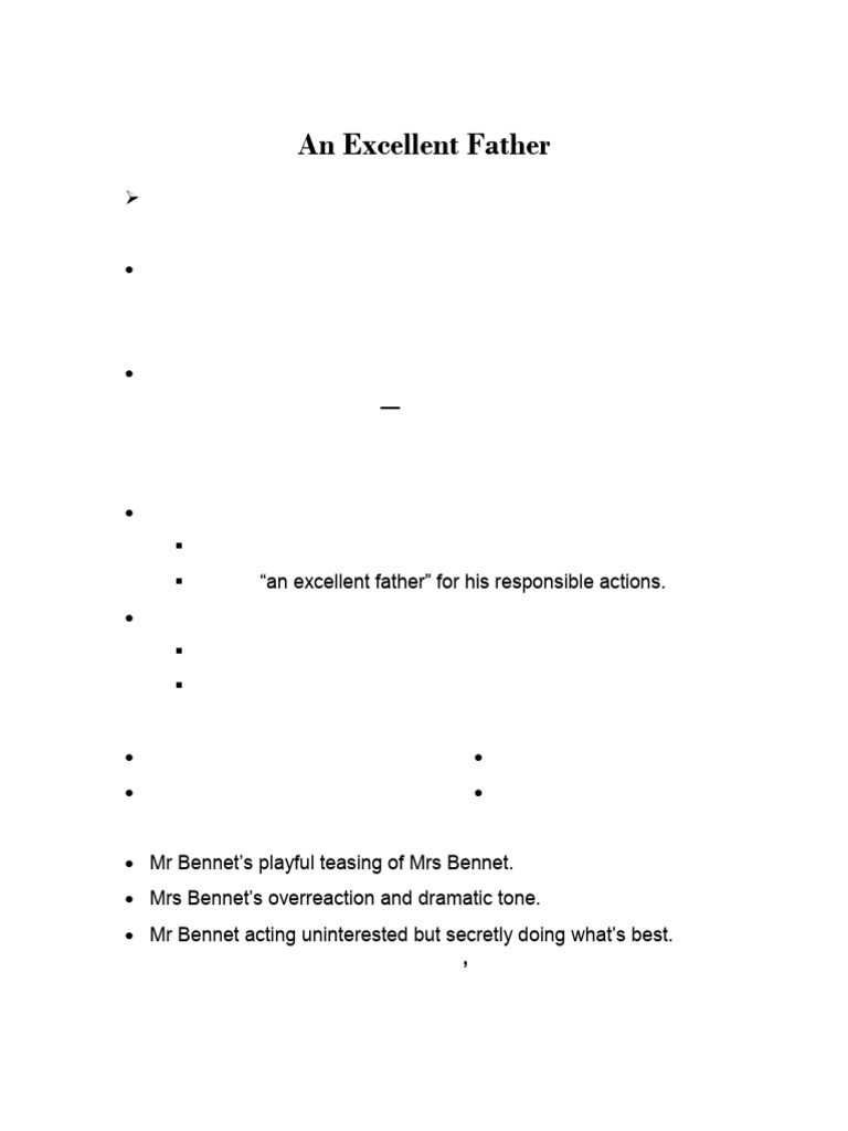 An Excellent Father | PDF
