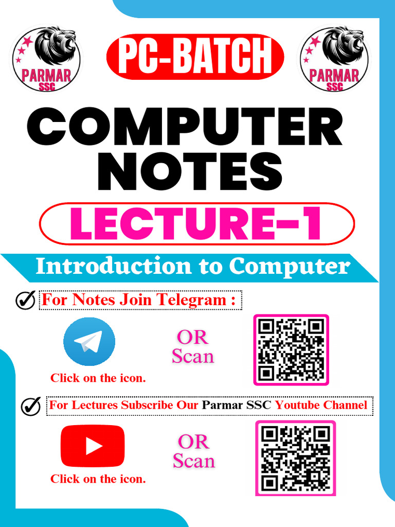 Computer Lecture 01 | PDF
