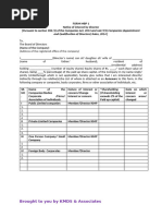 Director Interest and Disqualification Form | PDF