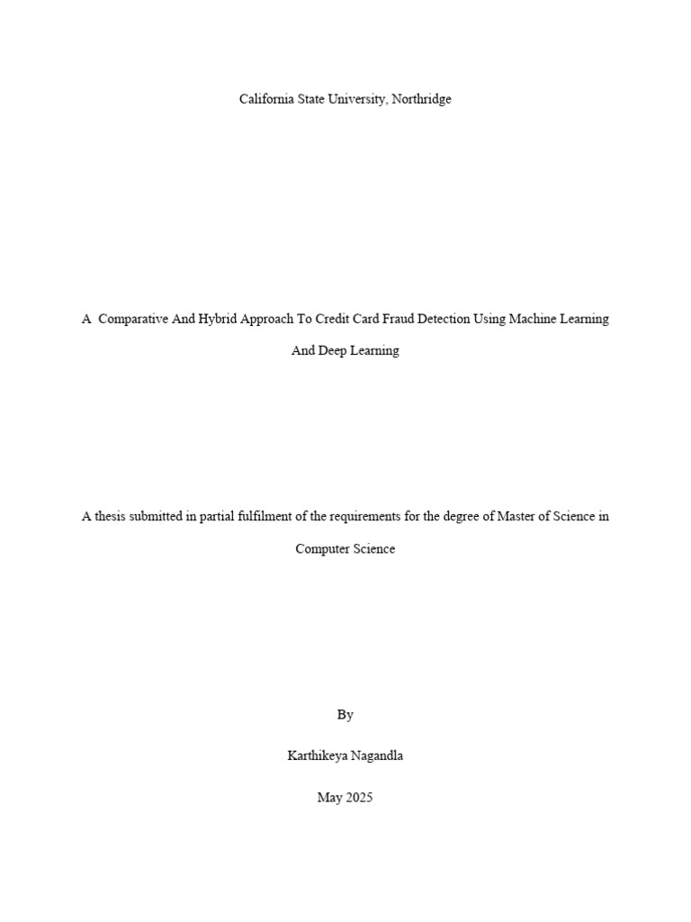 Nagandla Karthikeya Thesis 2025 | PDF | Machine Learning | Deep Learning