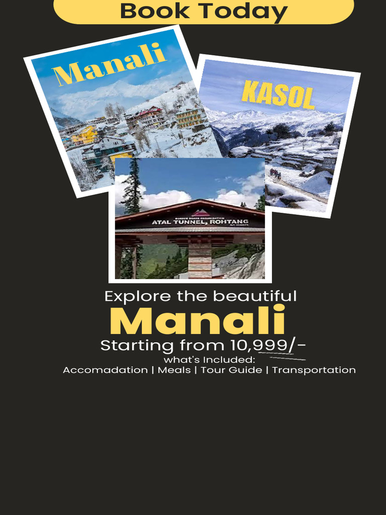 Manali Tour Packages from ₹10,999 | PDF