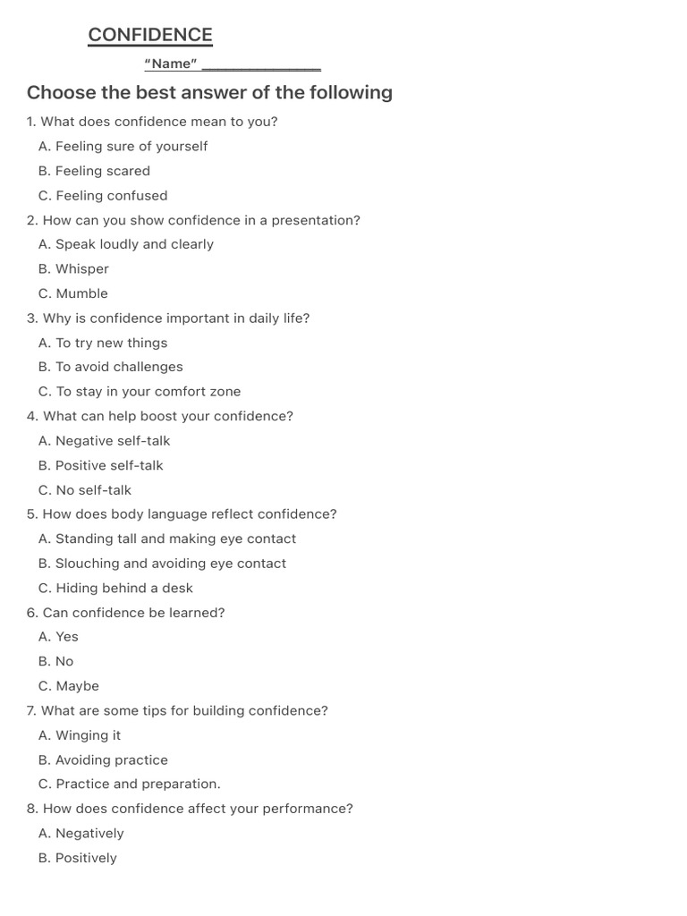 Confidence | PDF
