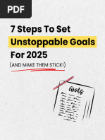 2025 Goal Setting Worksheet | PDF