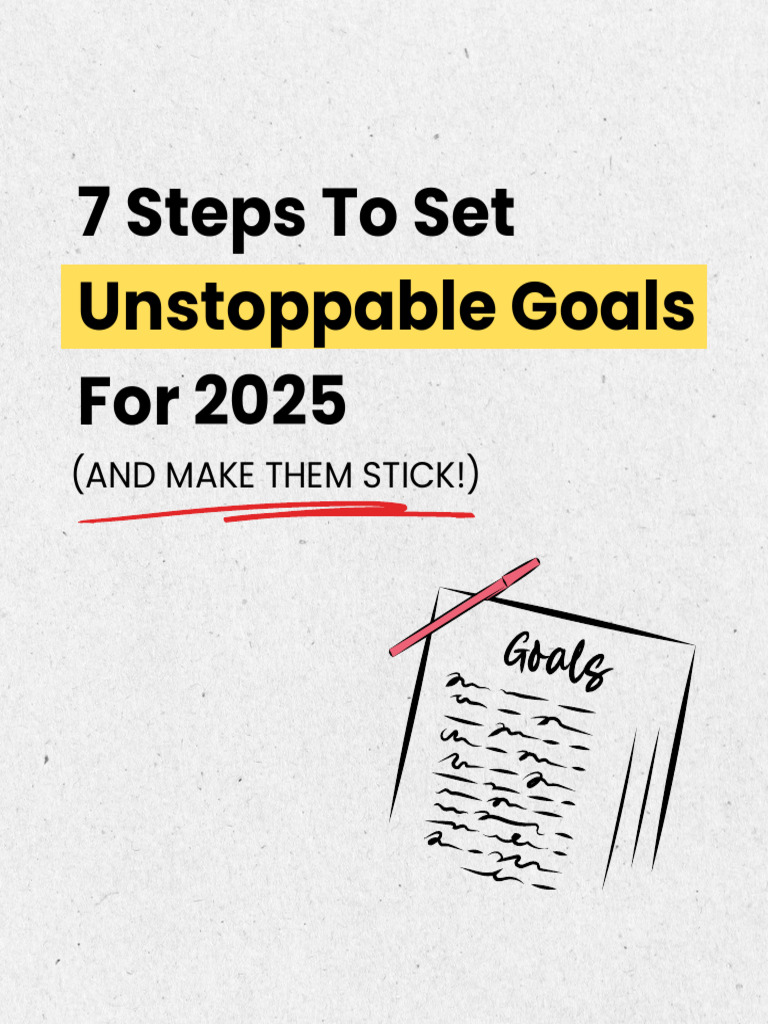 7 Steps to Achieve 2025 Goals | PDF | Goal | Motivation