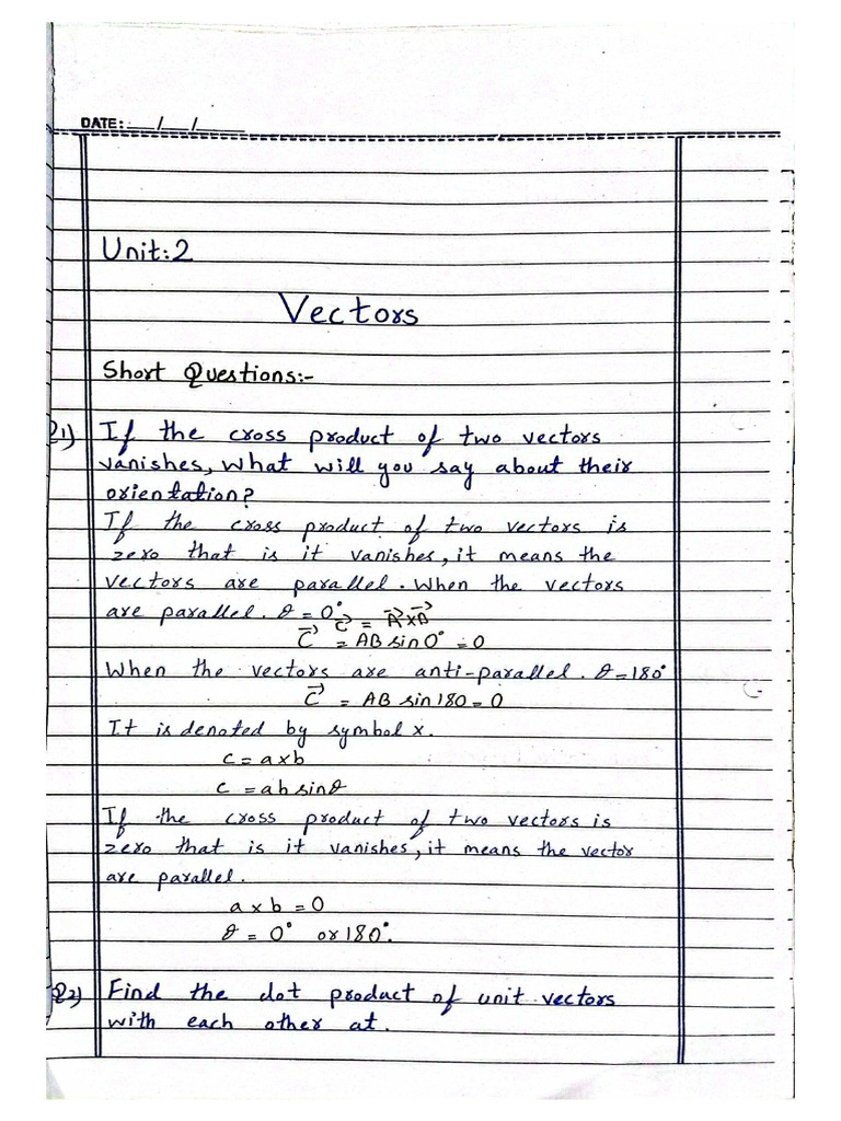 Physics Unit No 2 FCS (Part 01) | PDF