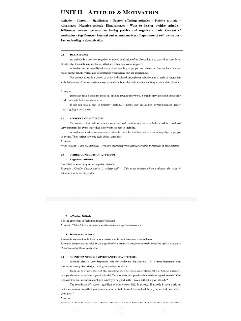 Personality Development - Unit LL | PDF