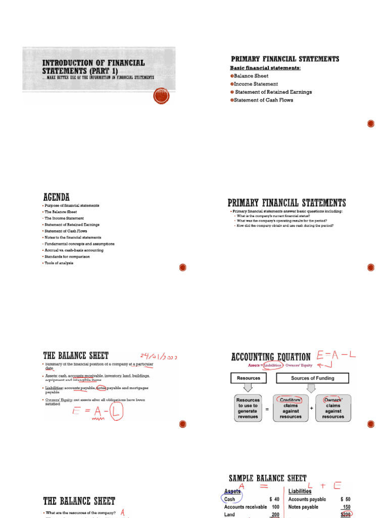 1. Introduction of Financial Statements_part 1_v2 | PDF