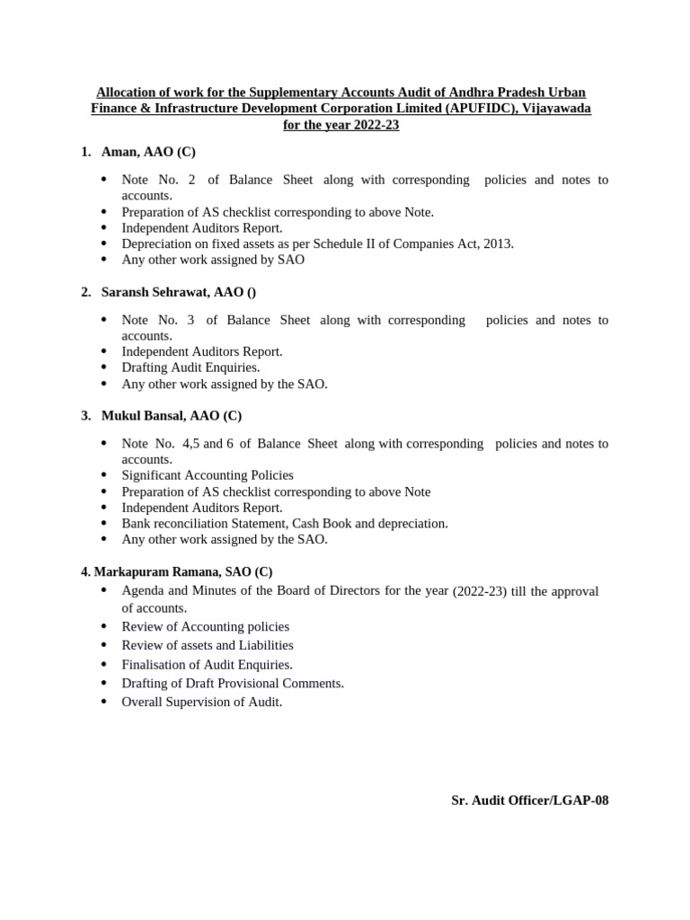 Work Allocation | PDF