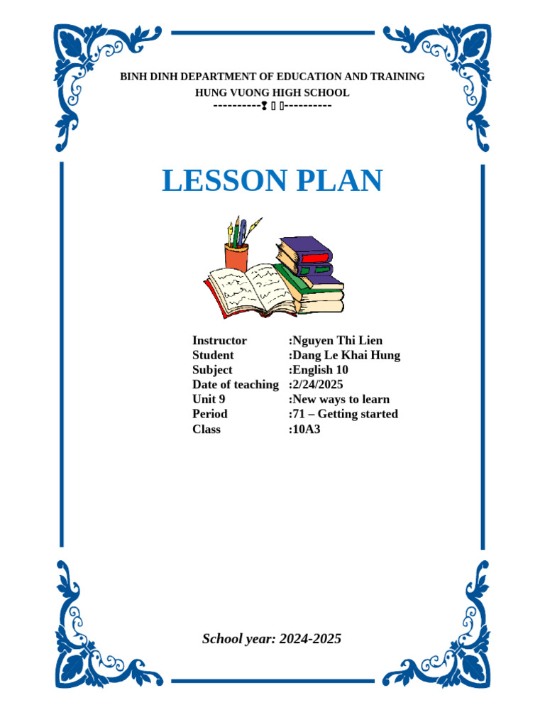 GA U8 L P 10 Getting Started | PDF | Vocabulary | Learning