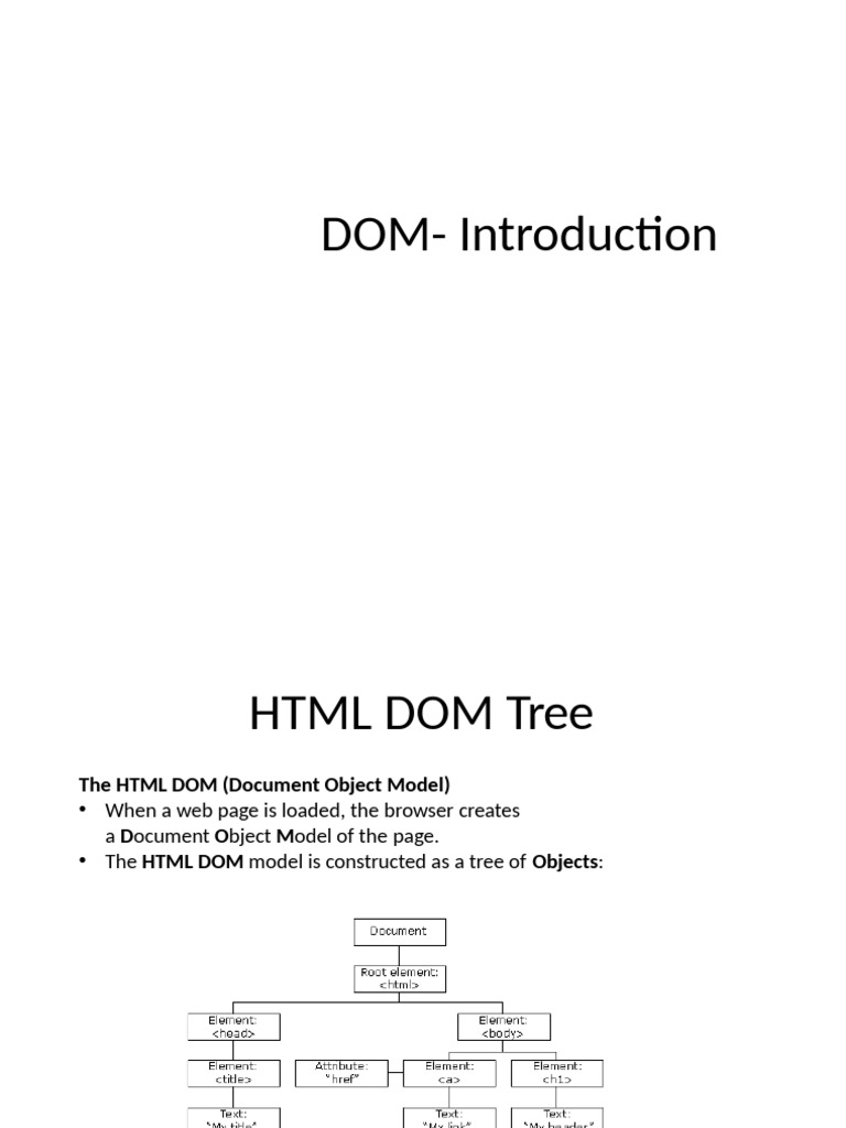 Understanding HTML DOM Structure and Methods | PDF | Document Object ...